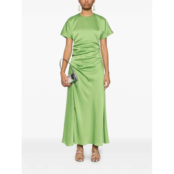 Simkhai | Dresses | New Simkhai Marabella Satin Midi Dress In Deep ...